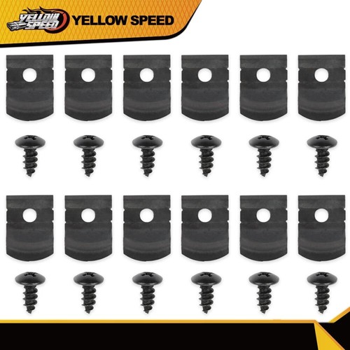 Fit For 1962-1972 GM Nova Impala 1" Tall Rocker Molding Clips & Screw ...