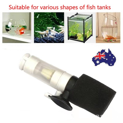 MB-201 Fish Tank Bowl Portable Aquarium Sponge Filter Biological | eBay