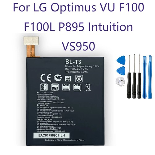 New BL-T3 Battery Replacement for LG Optimus VU F100 F100L P895 ...