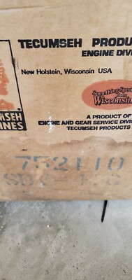 OEM SBV Tecumseh Vertical Shaft Engine Short Block 752110 V60 BLACK ...