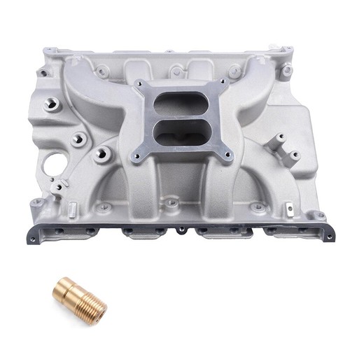 Satin Aluminum Dual Plane Intake Manifold For Ford FE 390 406 410 427 ...