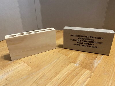 6 Combustible Envelope Cartridges For Colt And Remington Belt Pistols ...
