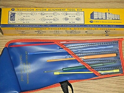 Vintage JFD TK60 Television Repair Tool - Nylon Alignment Tool Kit 6 ...
