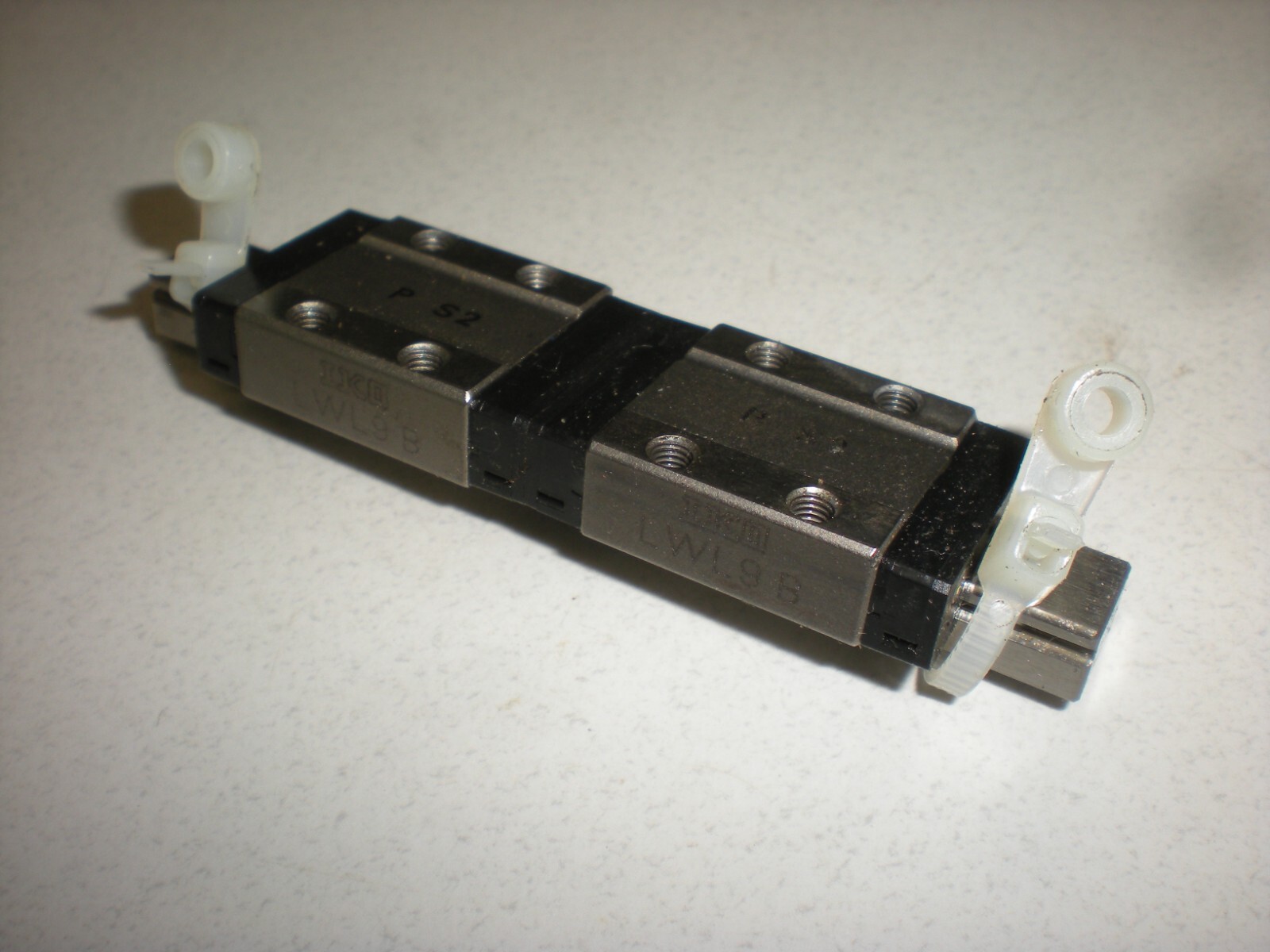 Lot of (2) IKO LWL9B Linear Ball Bearing Carriages on a 3-1/8" Long ...