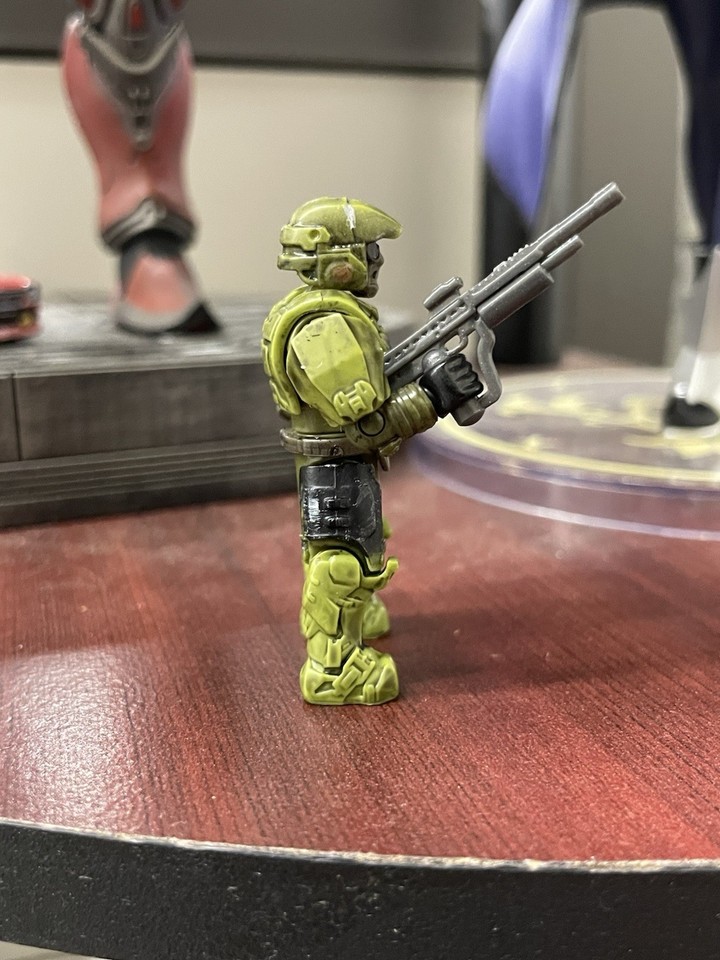 UNSC Marine Soldier Custom Paint Weathering Halo 2 Mega Construx Mini ...