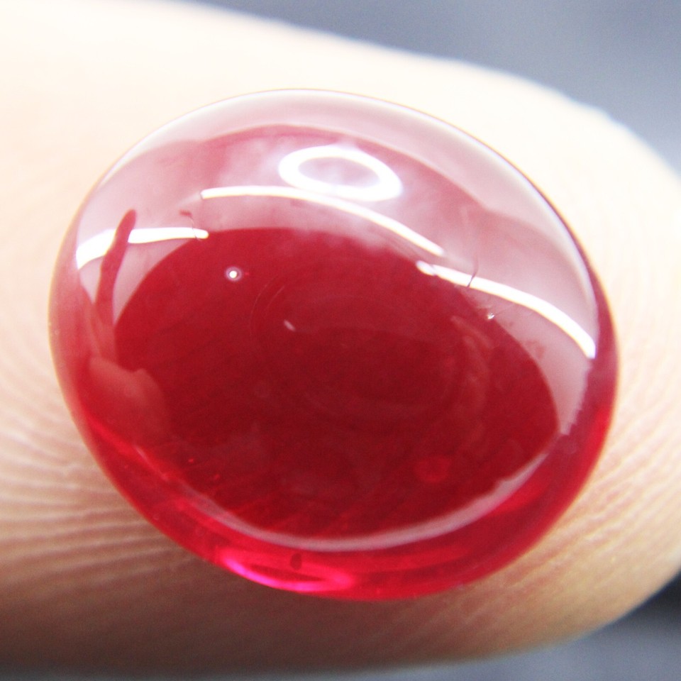 11.7 Ct Certified Red Ruby Cabochon Shape Loose Gemstones | eBay Australia