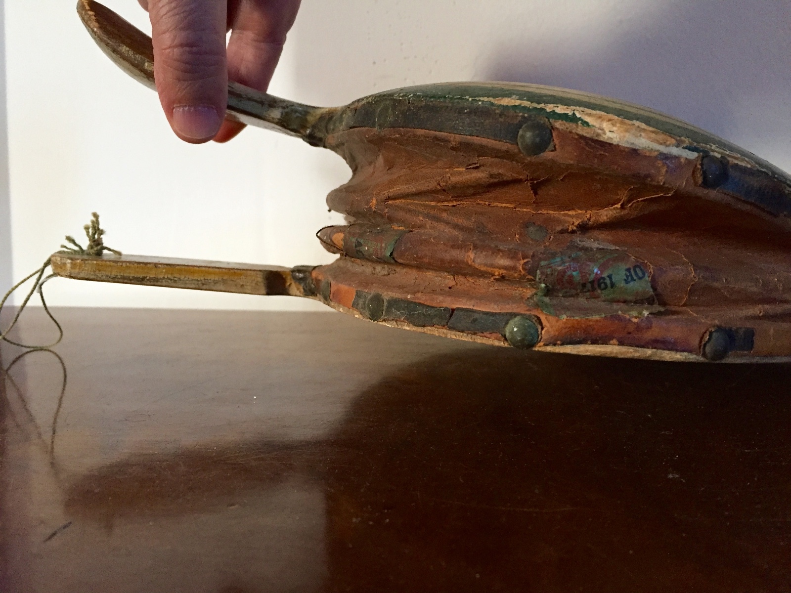 Antique 19th c. American Federal Paint Decorated Bellows for Fireplace ...