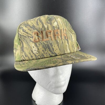 Clark Hat Snapback Trucker Cap Mens Camo Green Clark Lift Truck Hyster ...