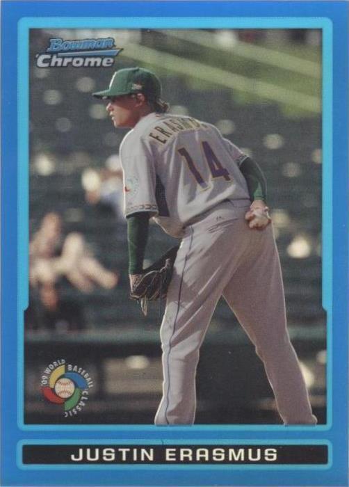 2009 Bowman - Chrome World Baseball Classic Justin Erasmus #BCW11 Blue ...