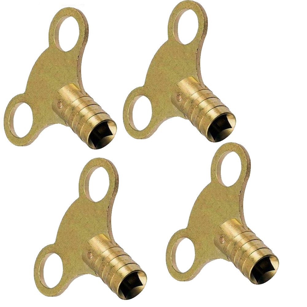 Radiator Plumbing Bleed Bleeding Key Easy Grip Brass for Venting Air ...