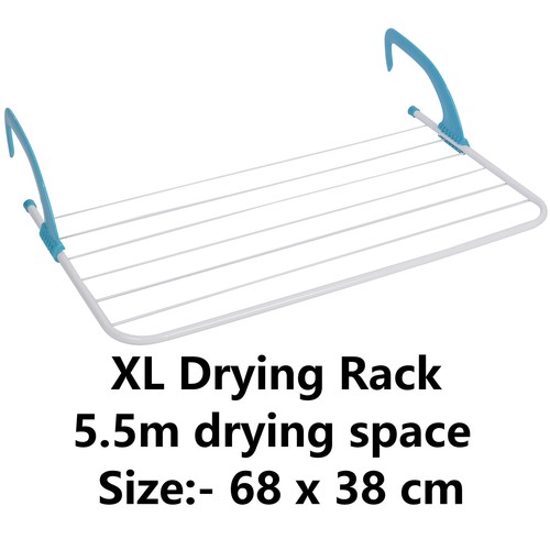 XL Over Radiator Airer Clothes Washing Drying Indoor Rack Adjustable ...