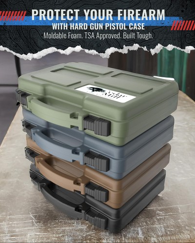 Hard Gun Cases for Handguns - TSA Approved Firearm Travel Case ...