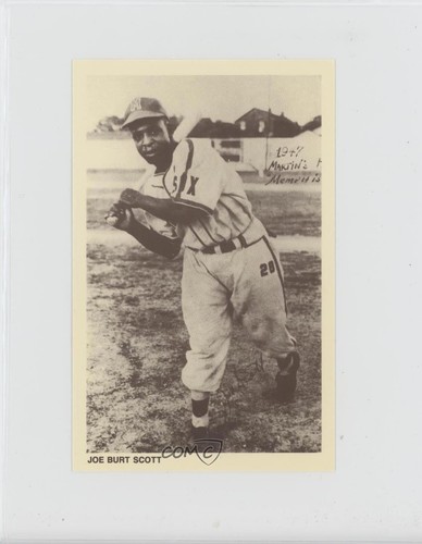 1992 Retort Negro Leagues Legends Postcards /10000 Joe Burt Scott #55 ...