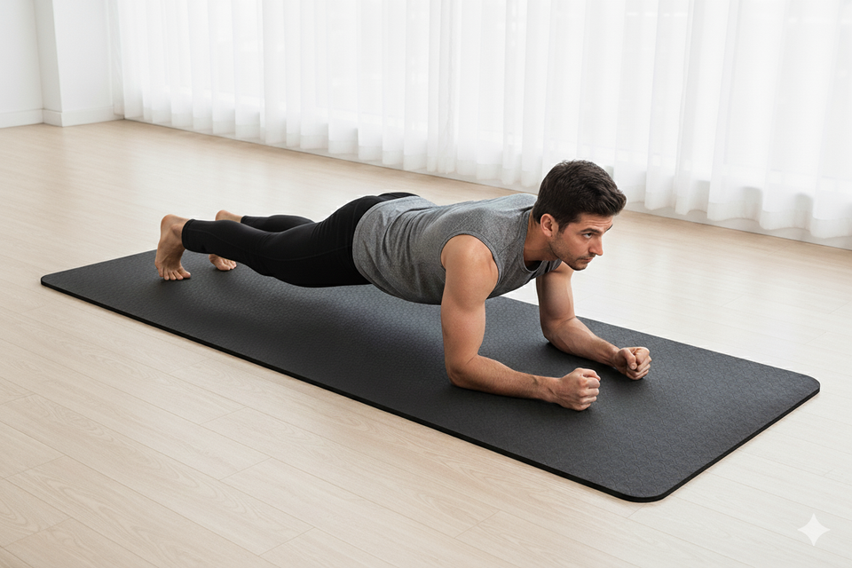 Tatago Large Yoga Mat Thick & Long for Home Workout. 84x30 (1/2 in ...