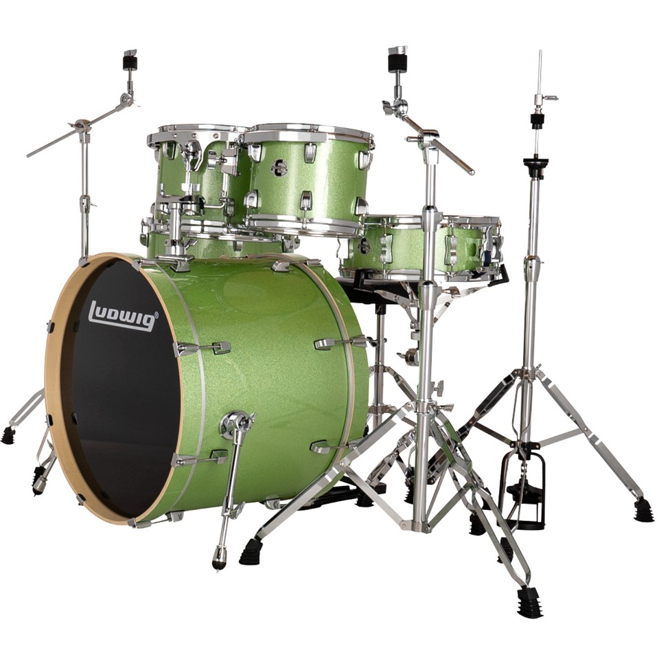 Ludwig Evolution 5pc Acoustic Drum Set with 22" Bass Drum Mint | eBay