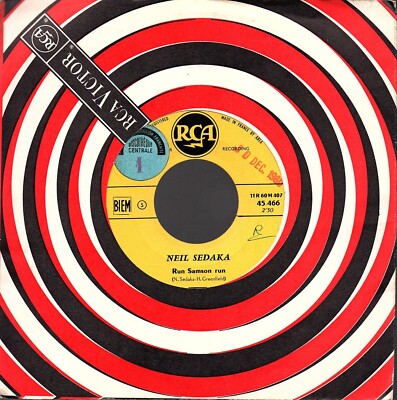 NEIL SEDAKA SINGLE RCA " RUN SAMSON RUN / YOU MEAN EVERYTHING TO ME ...