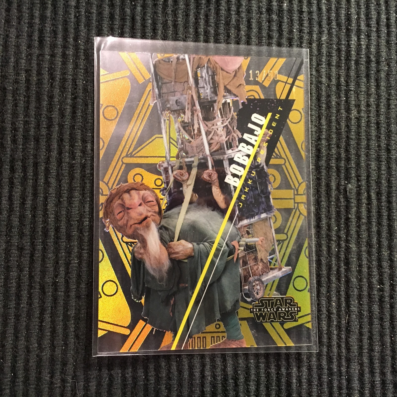 2016 TOPPS HIGH TEK STAR WARS #61 BOBBAJO *GOLD RAINBOW #13/50* | eBay