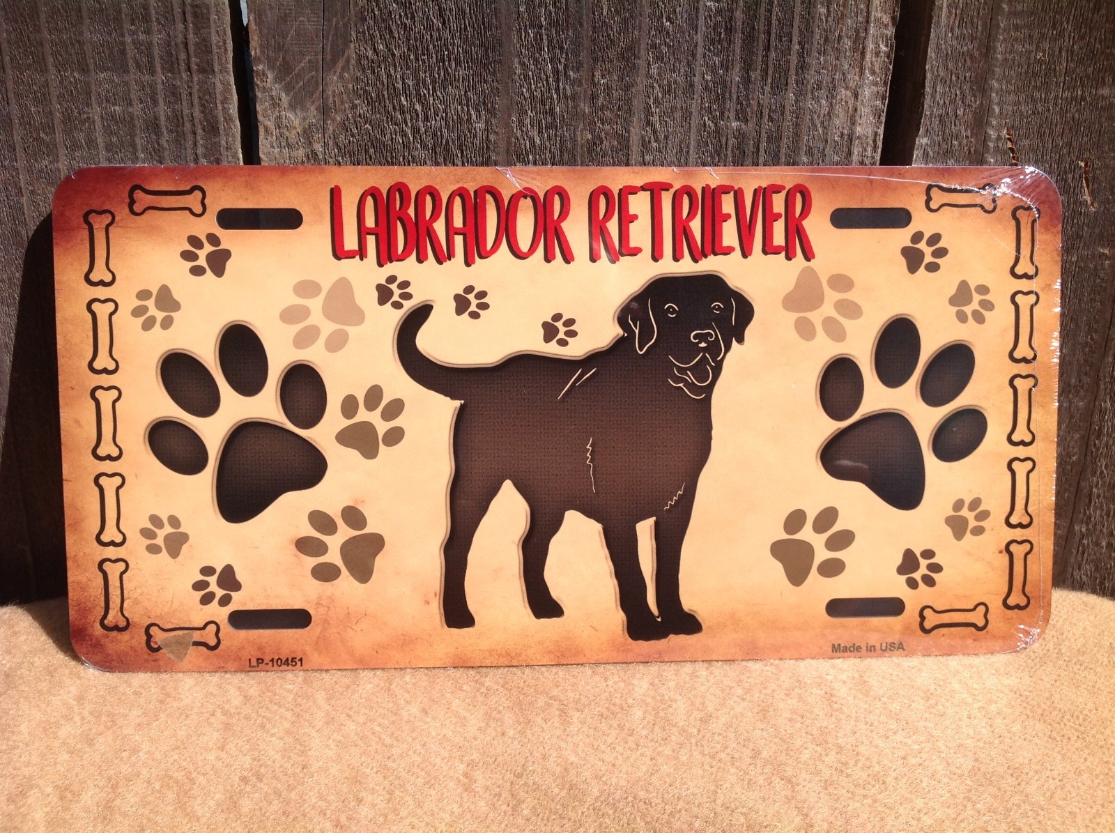 Labrador Retriever Paw Prints Pet Animal Dog Lovers Novelty Auto ...
