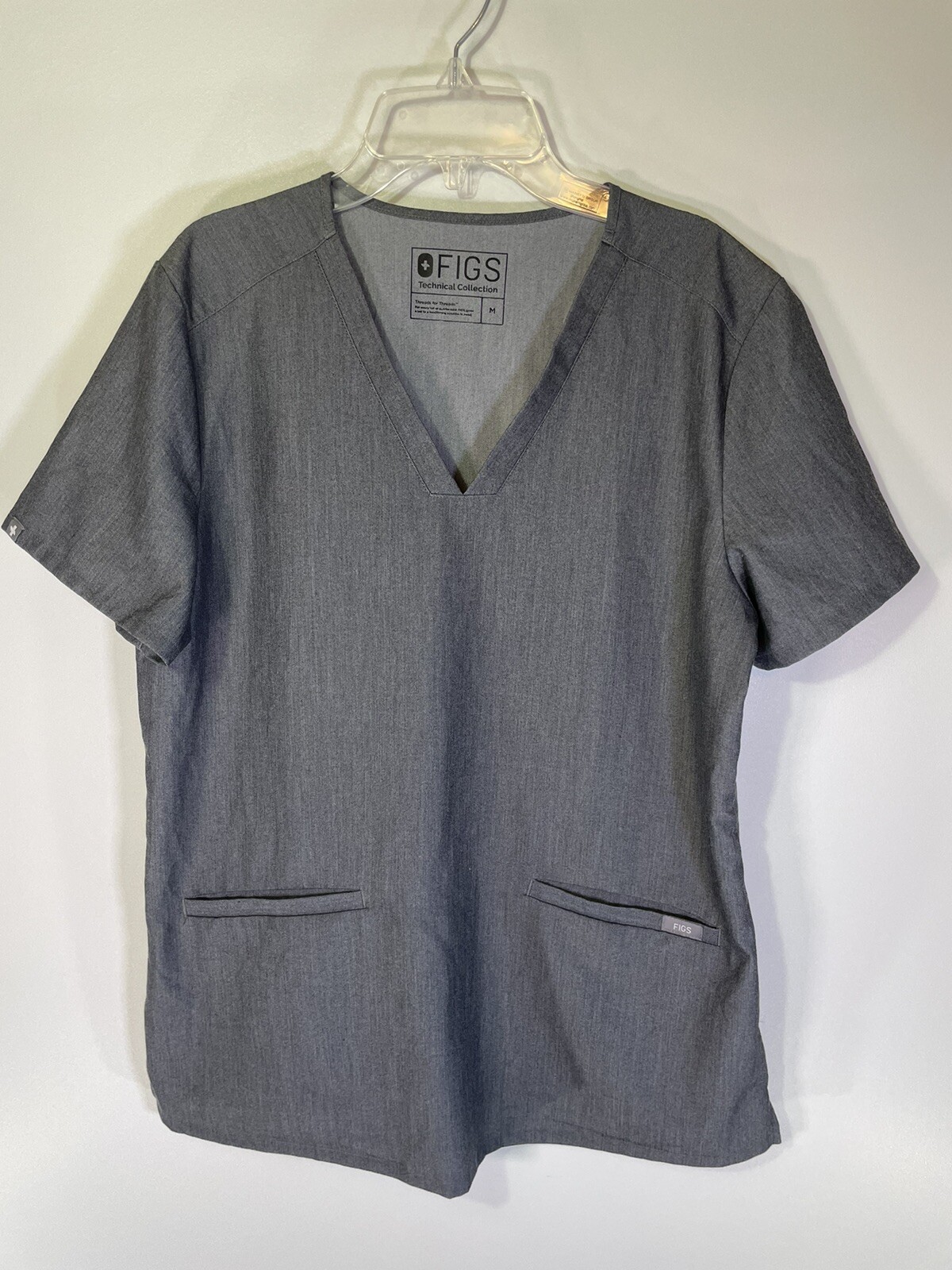 Figs Casma Three-Pocket Scrub Top Women’s Size Medium FW1100 Graphite ...