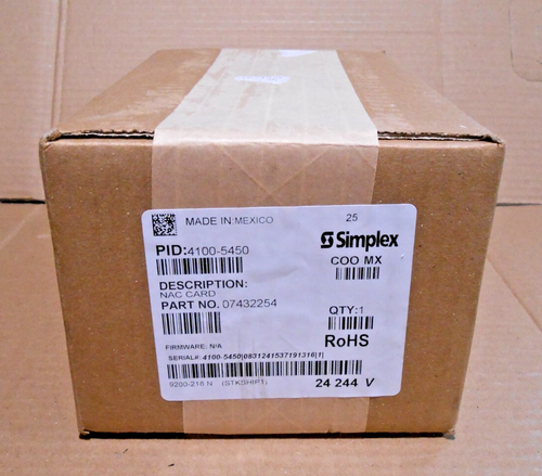 NEW SIMPLEX 4100-5450 074322254 THREE OUTPUT NAC CARD FACTORY SEALED | eBay