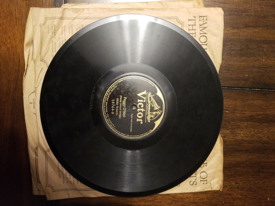 vintage 78 RPM shellac record Victor 18764 Victor Roberts Peggy O'Neil ...