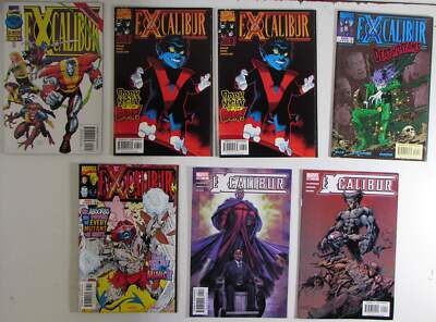 Excalibur Lot of 7 #101,118 x2,119,123,3rd Series 4,9 Marvel (1996 ...
