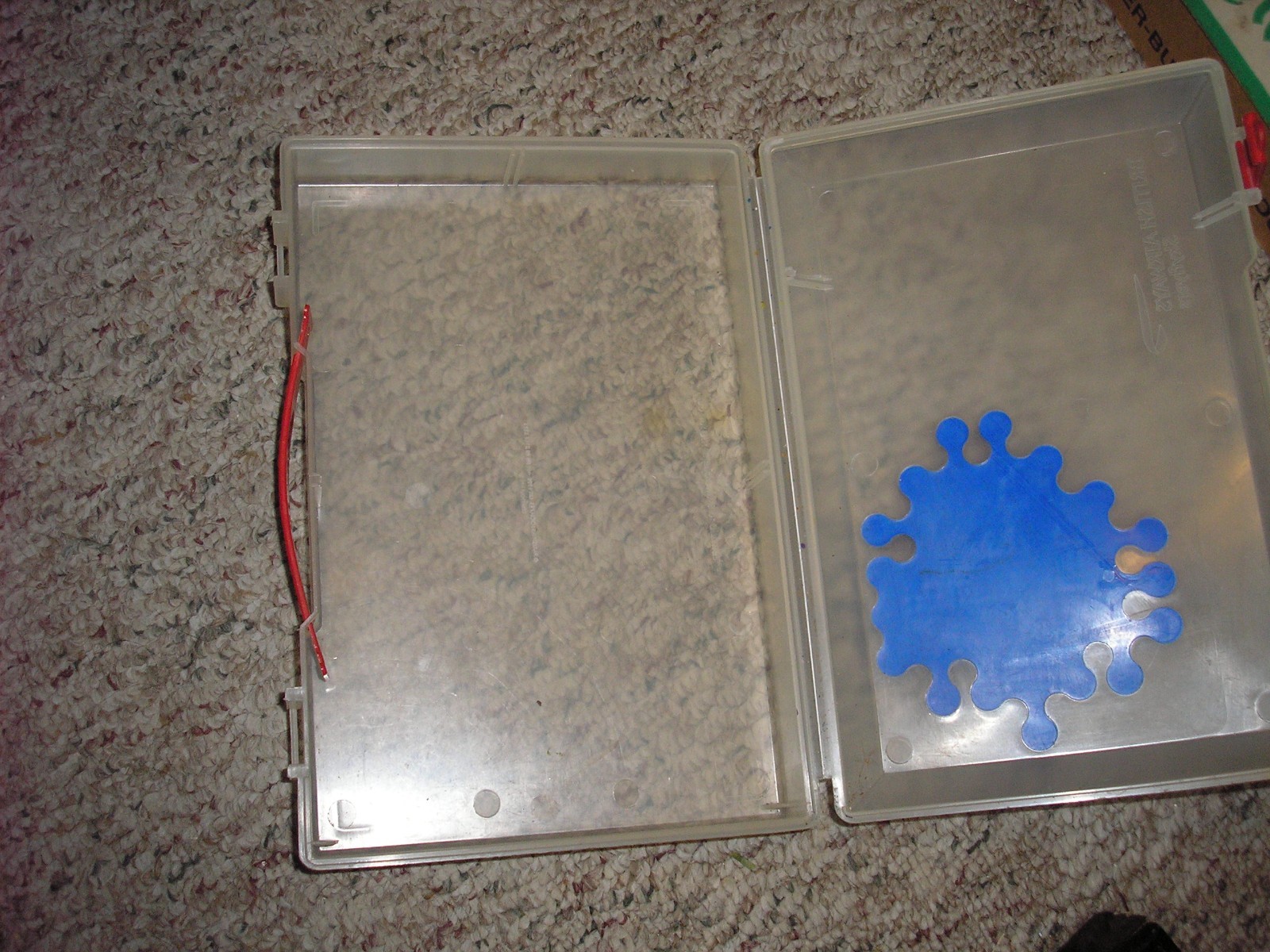 Rare British Airways Skyflyers Clear Carrying Case 7 1/2" by 10 3/4 ...