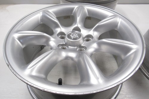 18" JAGUAR XJ8 XJR "ASTEROID" OEM WHEELS RIMS SET OF 4 USED SILVER ...