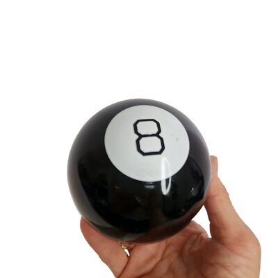 Magic 8 Ball Fortune Teller Black & White Toy | eBay