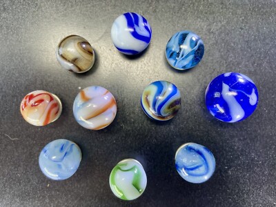 Vintage Marbles. Dug Ravenswood WV Swirls. Lot Of 10. . 5/8 +- | eBay