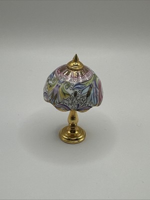 Reutter Porzellan "Stained Glass" Table Lamp (Non-Electric) Dollhouse ...