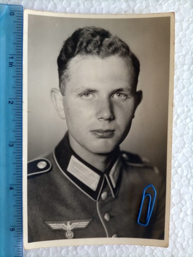 WW2 Germany Photo Postcard Officer Portrait Badge Ranks Uniform WWII ...