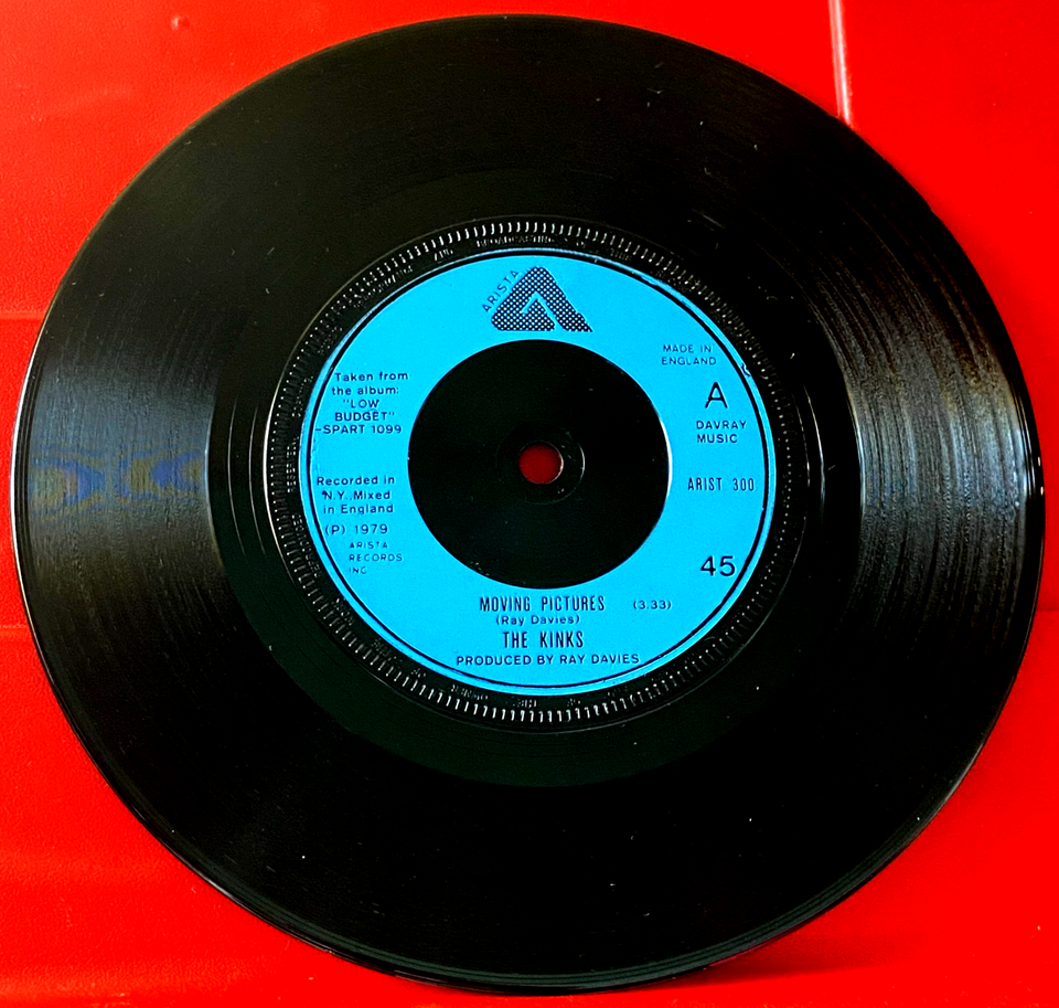 The Kinks Moving Pictures 7"PC UK ORIG 1979 Arista ARIST 300 bw In A ...