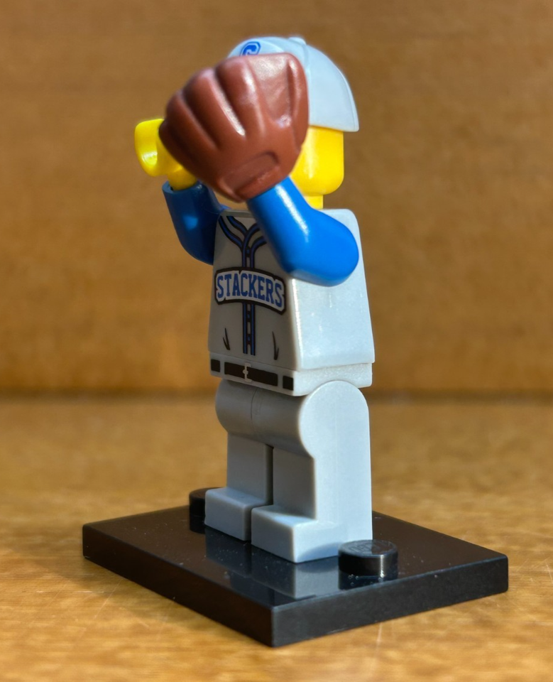 Lego Minifigure Stackers Baseball Player Series 10 With Baseplate Glove ...