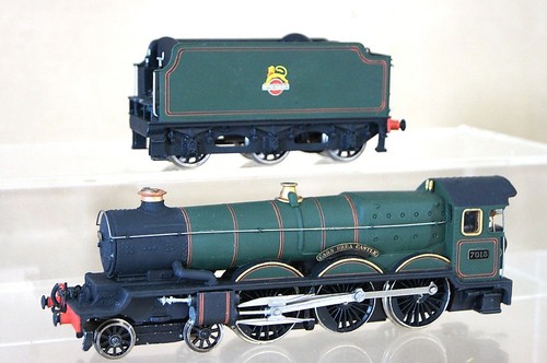 HORNBY DUBLO KIT BUILT BR GREEN 4-6-0 CASTLE CLASS LOCO 7015 CARN BREA ...