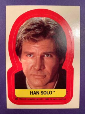1983 TOPPS STAR WARS STICKER HAN SOLO #36 - EXMT [00869] | eBay