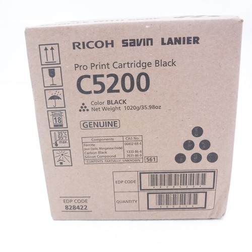 Genuine OEM Ricoh Savin Lanier 828422 Black Toner C5200 Sealed Box | eBay