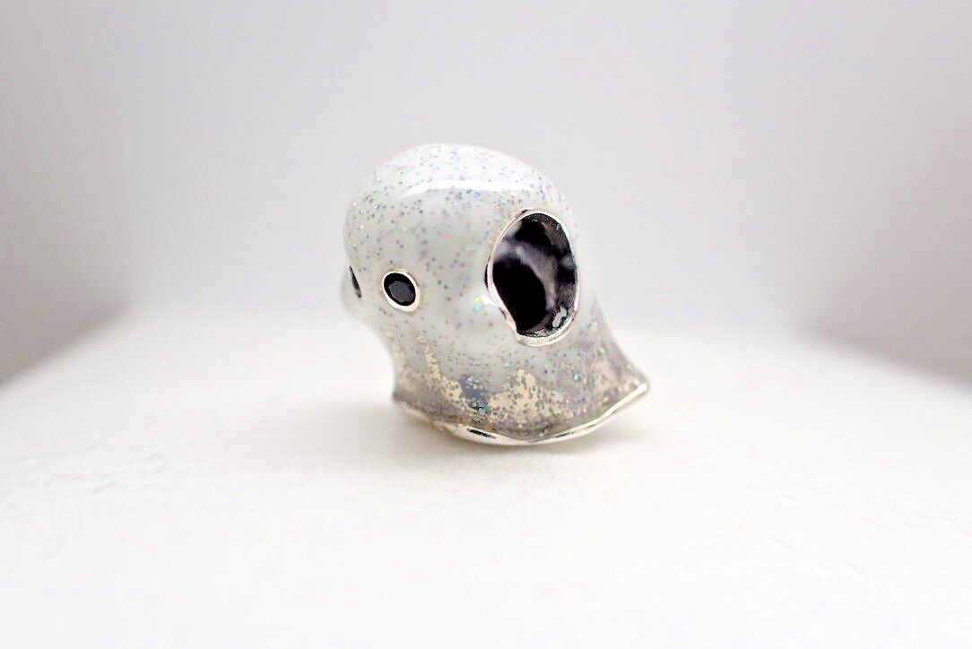 Authentic Pandora Glow-in-the-dark Boo Ghost Sterling Silver Charm ...