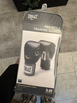 EVERLAST TRAINING GLOVES 12 oz. BLACK EVERFRESH! GREAT CONDITION! | eBay