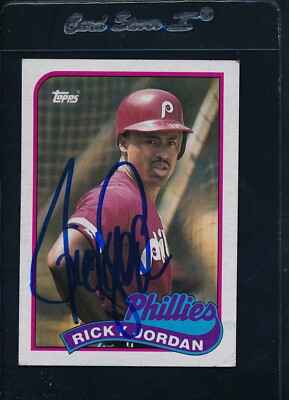 1989 Topps #358 Ricky Jordan Phillies Signed Auto *41873 | eBay