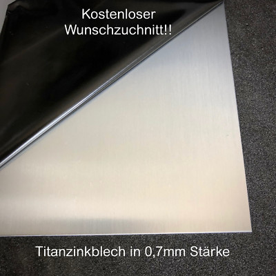Titanzink Blech in 0,7mm Stärke Titan-Zink Design KOSTENLOSER VERSAND ...