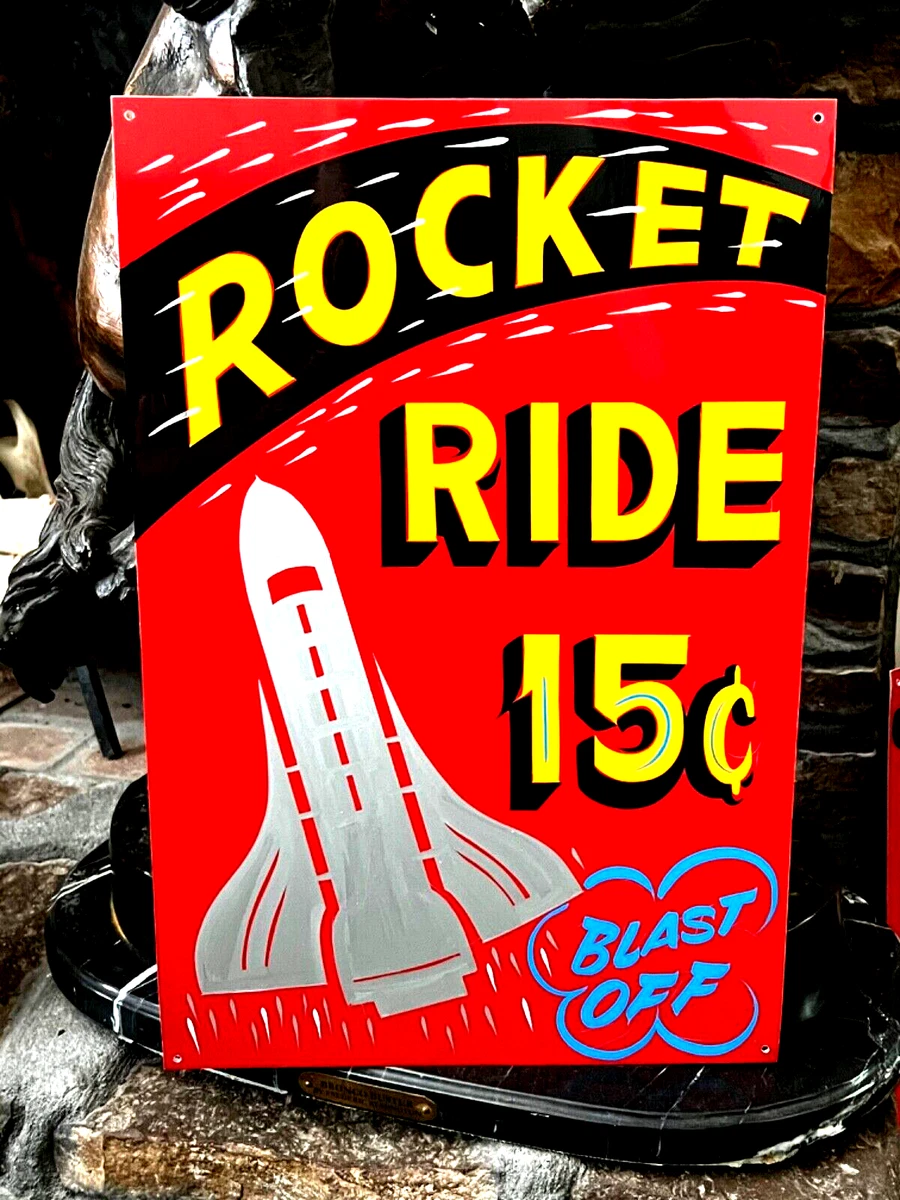 Vintage Carnival Ride Signs