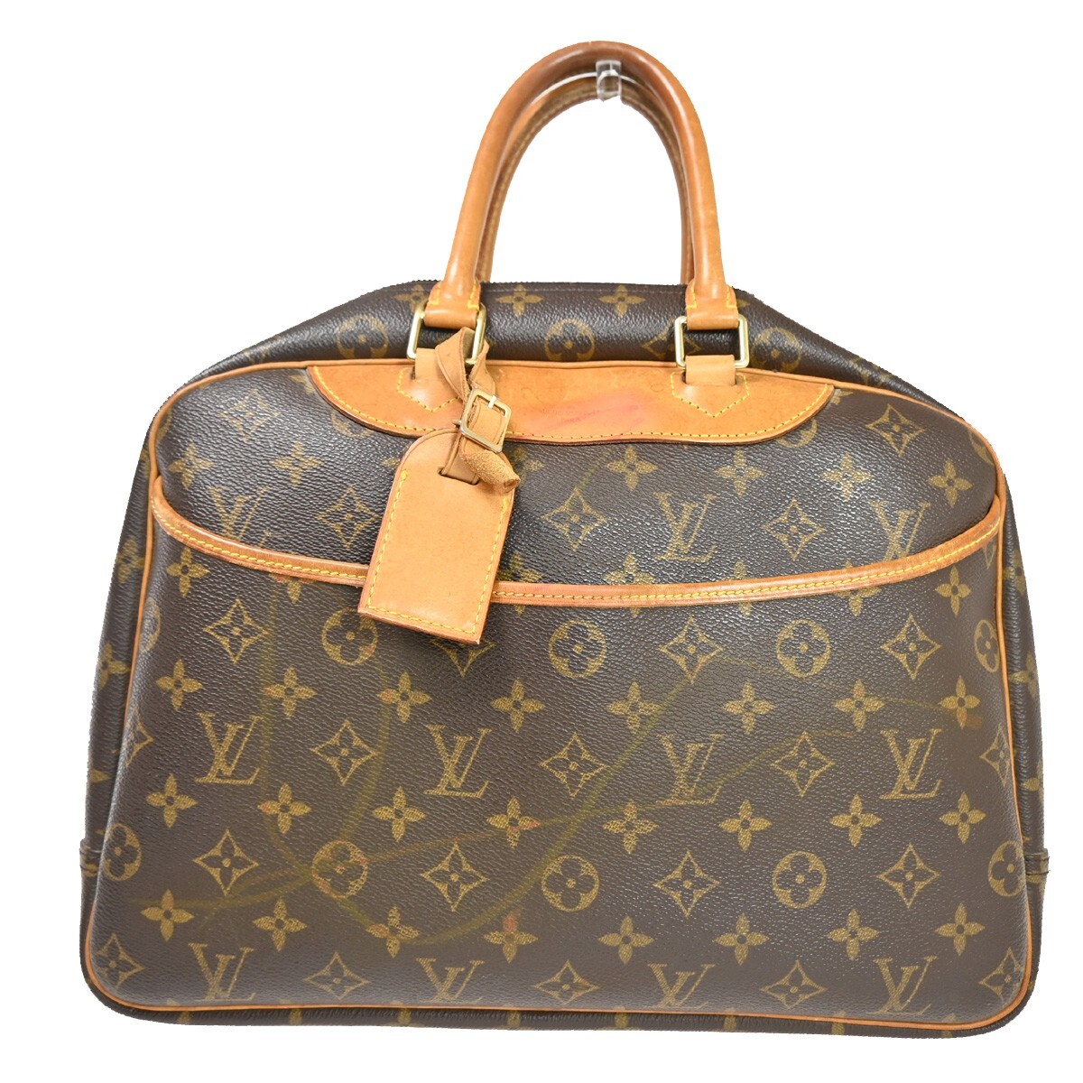 LOUIS VUITTON LV Logo Deauville Hand Bag Monogram Lea… - Gem