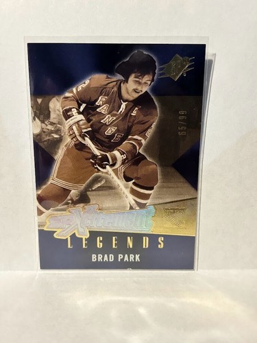 Brad Park 2005-06 SPx SPXcitement Legends Gold Insert Card # XLBP 65/99 ...