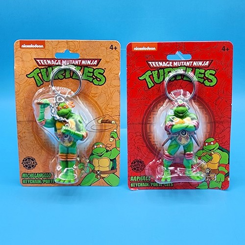 Teenage Mutant Ninja Turtles Keychains Mikey and Raphael Set Of 2 TMNT ...
