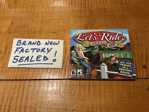 VIDEO GAME Let’s Ride PC CD Rom Corral Club Horse Barrel Racing Western ...