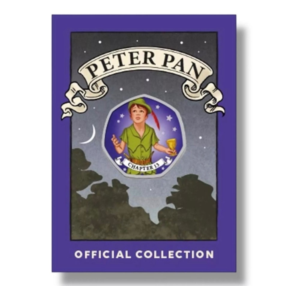 Official Peter Pan - 50p Shaped x4 Commemorative Coin Set Collection ...