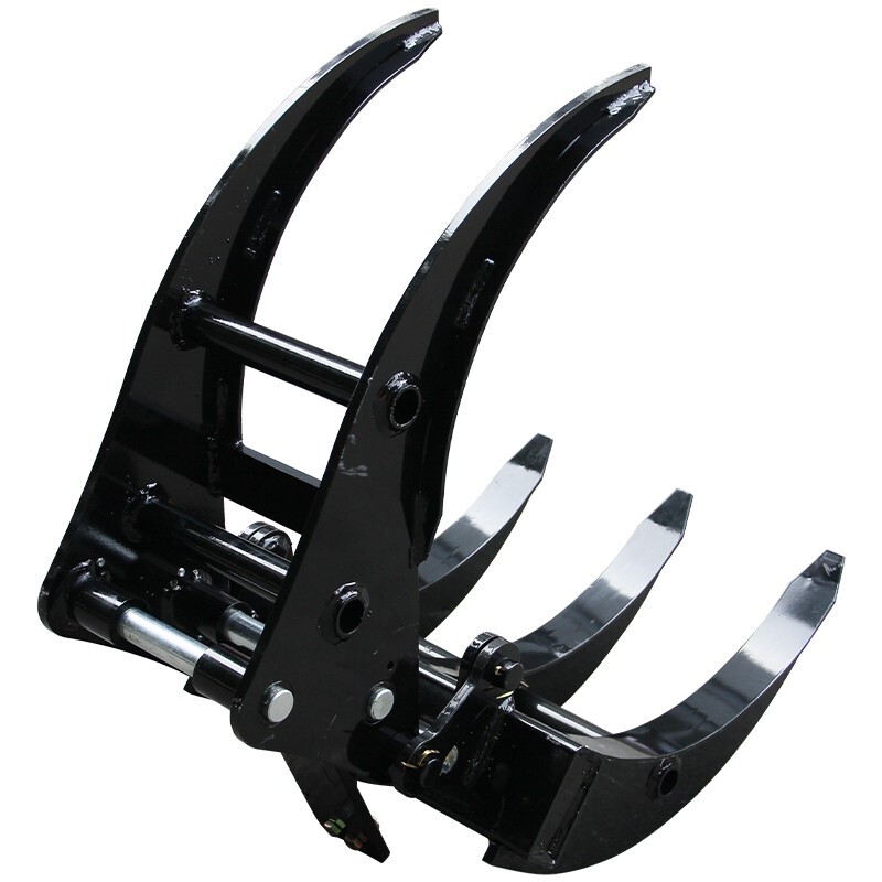 New Grabber Clamp 1-1.5 Ton Mini Excavator Attachment Root Rake Grapple ...