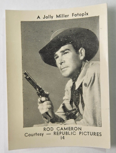 1955 Jolly Miller Fotopix Film Stars #14 ROD CAMERON | eBay