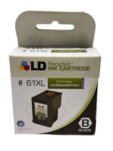 LD Recycled Black Ink Cartridge Compatible with HP # 61XL | eBay